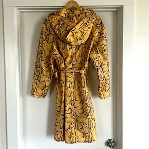 Frame Denim | Jackets & Coats | Frame Python Print Trench Coat Jacket ...